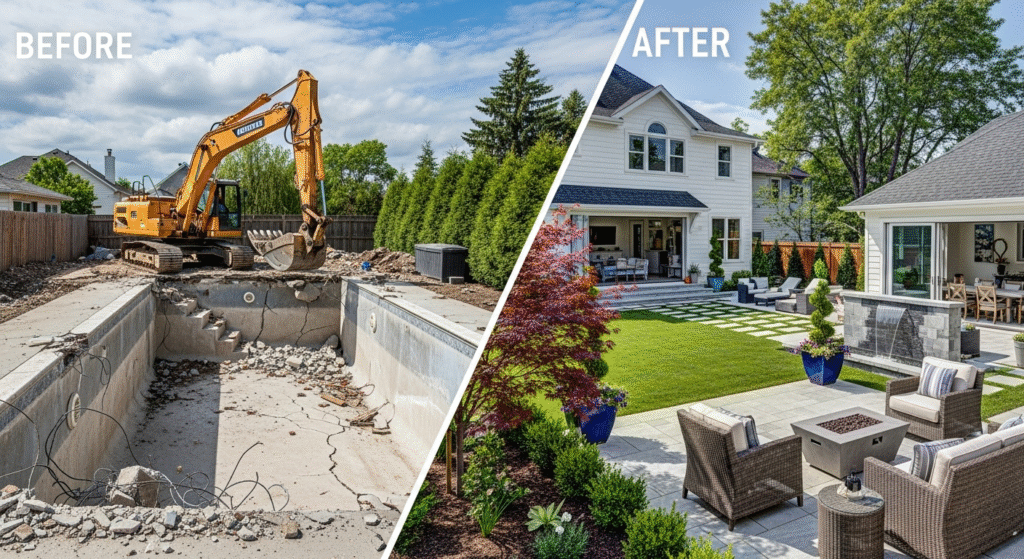 Amazing Ideas: Top 10 Backyard Transformation Ideas After Pool ...